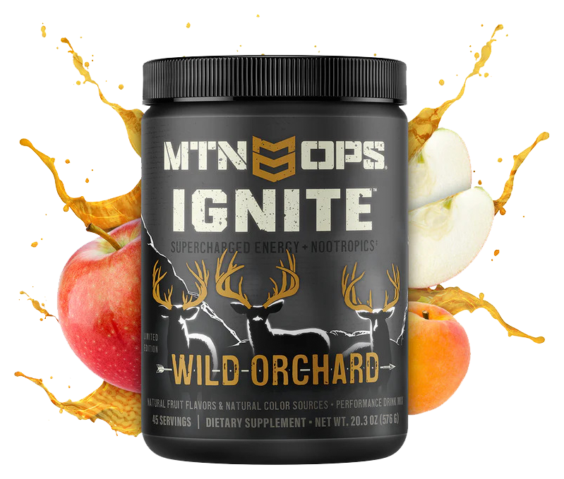 MTN OPS Ignite Wild Orchard Supercharged Energy and Nootropics Drink ...